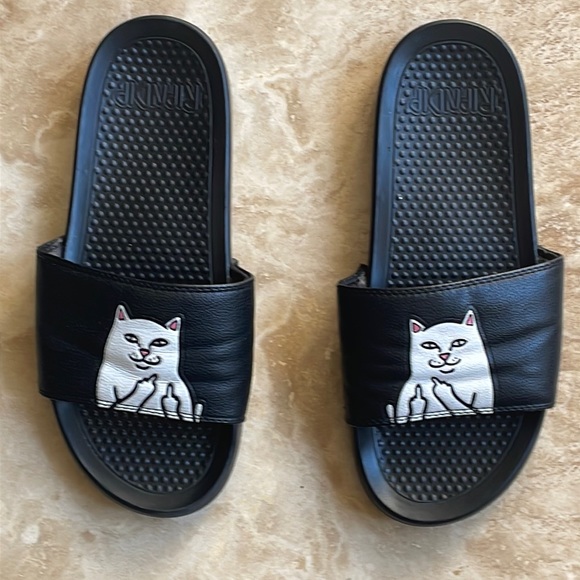 Ripndip | Shoes | Lord Nermal Slides Black Ripndip | Poshmark